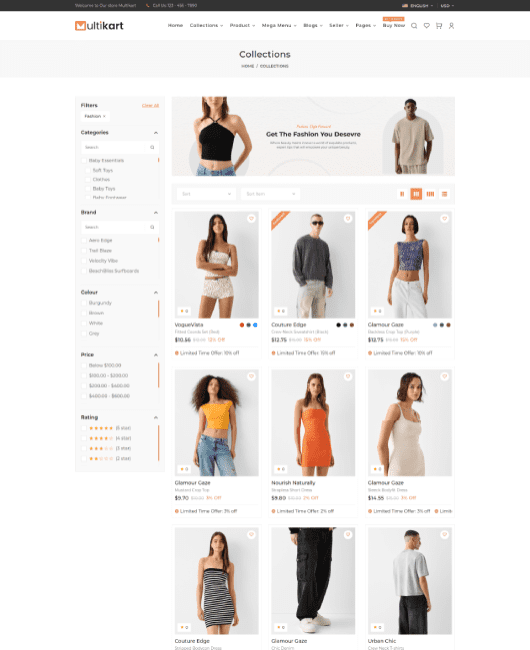 Multikart Single Or Multivendor Ecommerce With Nextjs Laravel Rest Api